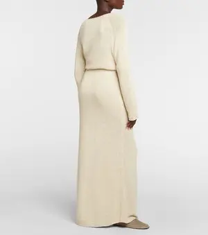 THE ROW Fumaia Knitted Silk Maxi Skirt