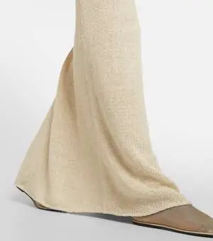 THE ROW Fumaia Knitted Silk Maxi Skirt