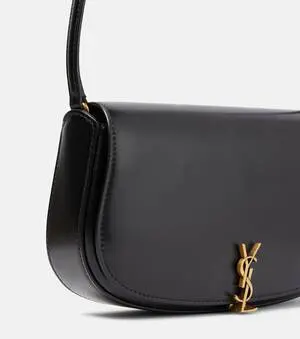 Saint Laurent Voltaire Mini Leather Shoulder Bag - Black