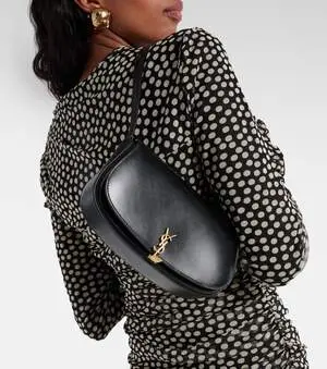 Saint Laurent Voltaire Mini Leather Shoulder Bag - Black