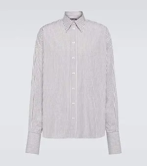 Dolce & Gabbana Striped Cotton Poplin Shirt