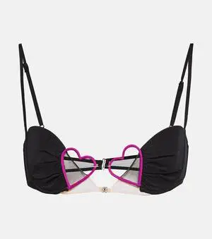 NENSI DOJAKA Embellished Bustier - Black