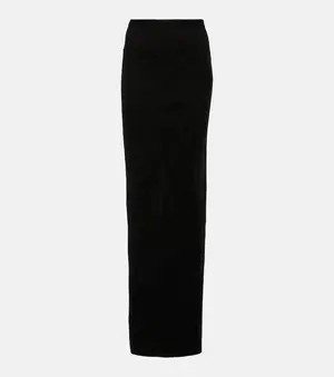 Rick Owens Silk Maxi Skirt