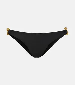 SAME Chain-detail Bikini Bottom - Black