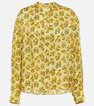 Isabel Marant Leidy Printed Satin Blouse