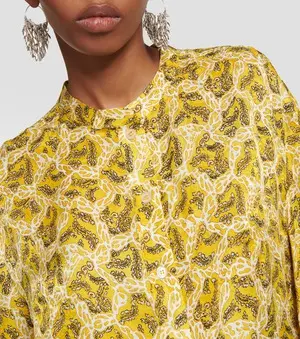 Isabel Marant Leidy Printed Satin Blouse