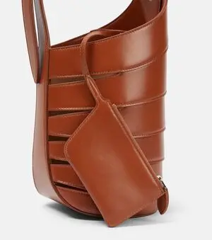 Alaïa Babel Small Leather Shoulder Bag - Brown