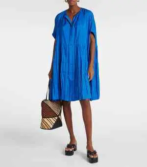 JOSEPH Emile Tiered Midi Dress