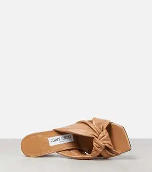 JIMMY CHOO Avenue 85 Leather Mules