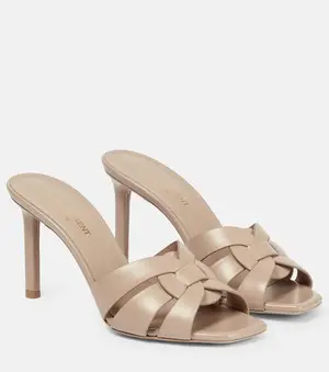Saint Laurent Tribute 85 Leather Sandals