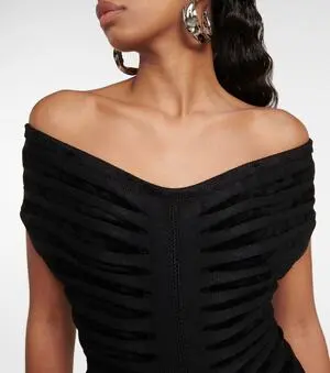 Alaïa Off-shoulder Minidress