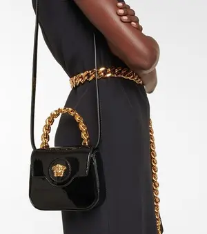 Versace La Medusa Mini Leather Tote