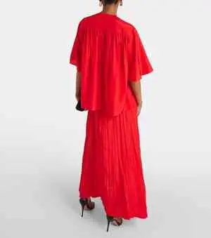 JOSEPH Bristow Gathered Silk Blouse