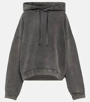 Acne Studios Cropped Cotton Hoodie