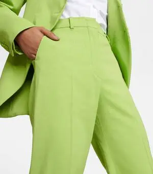 Sportmax Paniere High-rise Wide-leg Trousers