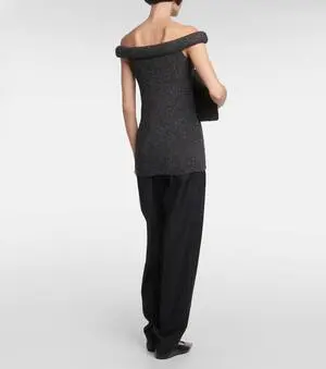 TOTEME Knitted Off-shoulder Top