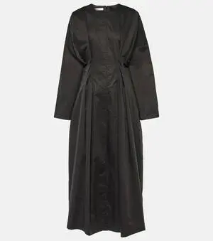 Co Gathered Cotton Midi Dress