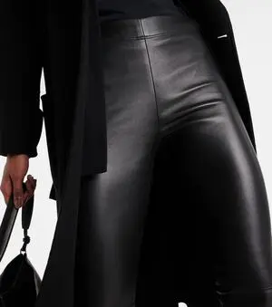 JOSEPH Mid-rise Leather Leggings