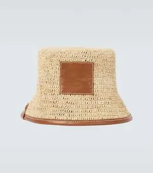 Jacquemus Le Bob Soli Raffia Bucket Hat - Neutrals
