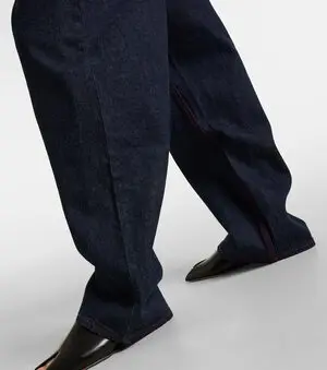 Alaïa Low-rise Wide-leg Jeans