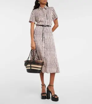Altuzarra Kiera Printed Midi Shirt Dress