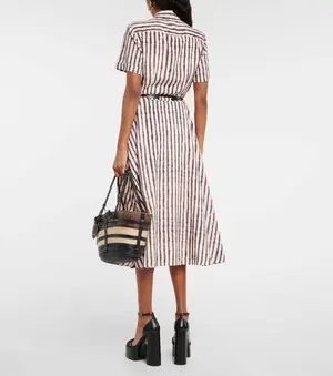Altuzarra Kiera Printed Midi Shirt Dress