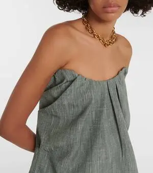Co Gathered Wool-blend Top