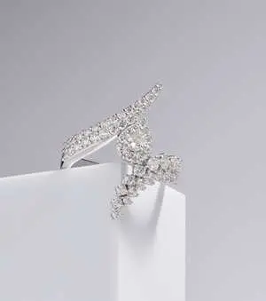 Yeprem Y-not 18kt White Gold Diamond Ring