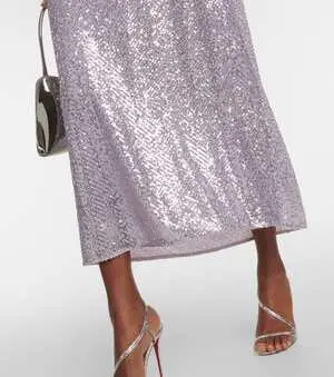 Rixo Zuri Sequined Maxi Dress