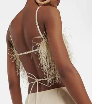 Jacquemus La Robe Raphia Midi Dress