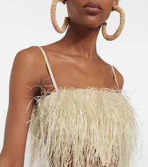 Jacquemus La Robe Raphia Midi Dress