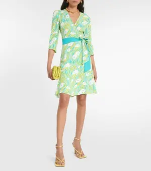 Diane Von Furstenberg Belted Printed Minidress