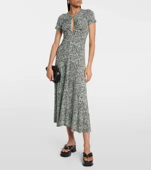 Proenza Schouler White Label Zebra-print Maxi Dress