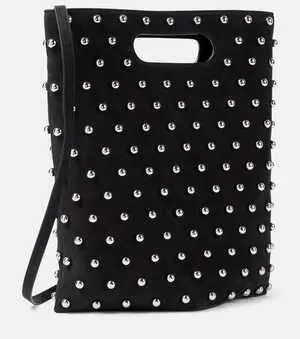 Alaïa Embellished Suede Tote Bag
