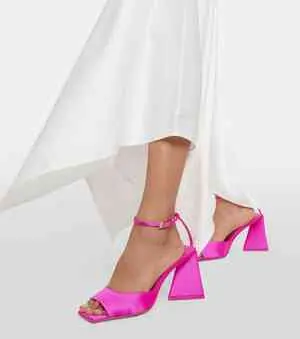 Attico Piper High Heel Sandals 85mm - Pink