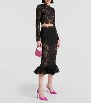 Rene Caovilla Cleo Embellished Satin Pumps