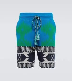 Alanui Icon Jacquard Cotton Piquet Shorts