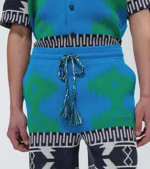 Alanui Icon Jacquard Cotton Piquet Shorts