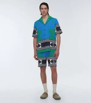 Alanui Icon Jacquard Cotton Piquet Shorts
