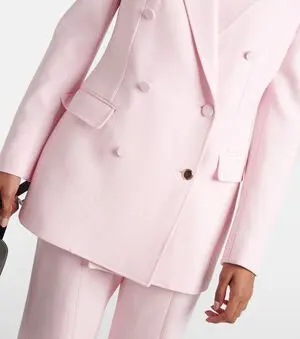 Gabriela Hearst Cashmere Double-breasted Blazer - Pink