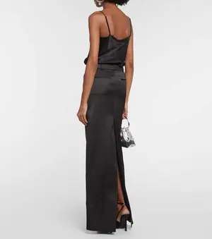 Giuseppe Di Morabito Satin Maxi Skirt