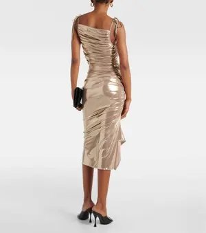 Maticevski Neroli Ruched Midi Skirt