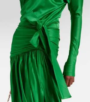 Rabanne Gathered Satin Gown