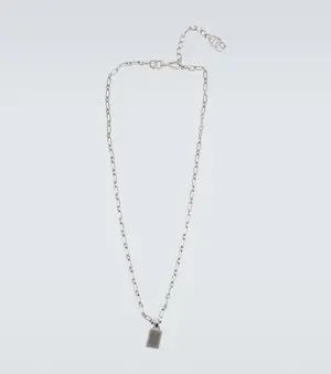 Dolce & Gabbana Logo Pendant Necklace - Silver