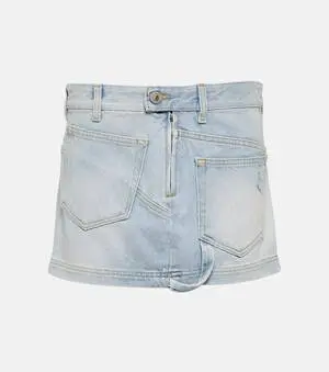 Attico Denim Mini Skirt