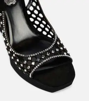 Rene Caovilla Embellished Platform Sandals