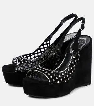 Rene Caovilla Embellished Platform Sandals