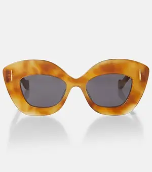 Loewe Retro Screen Cat-eye Sunglasses - Yellow