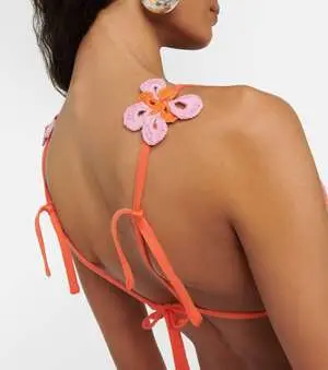 ROBERTA EINER Chiara Cotton-blend Bralette
