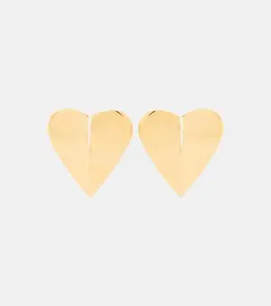 Alaïa Le Coeur Torn Earrings - Gold